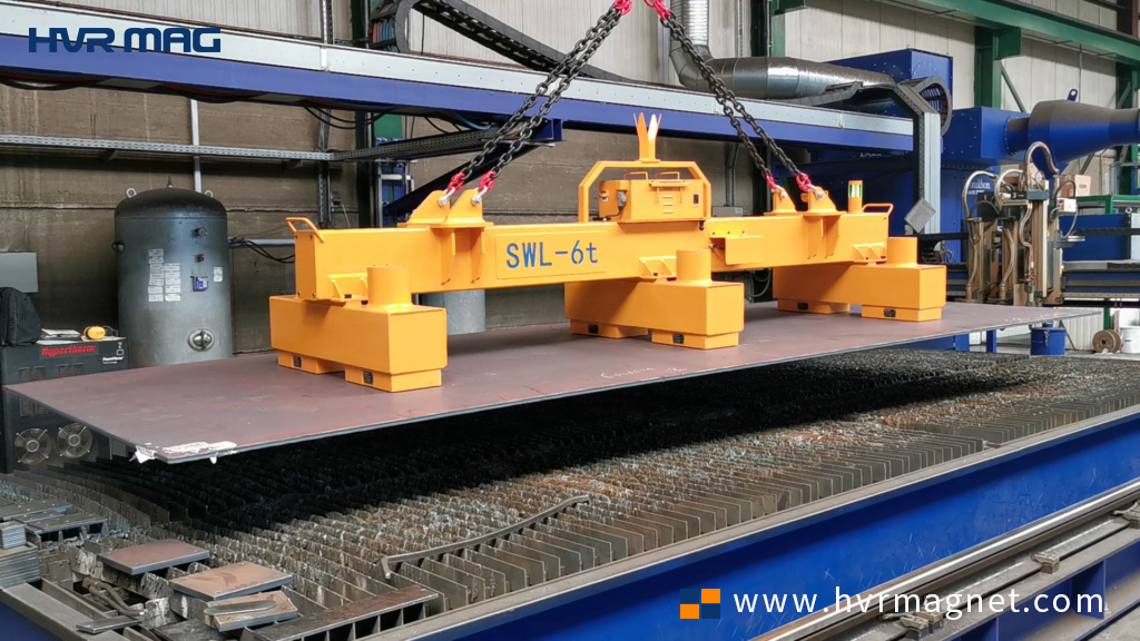 Magnetic Lifting Beam - Steel Plate Loading Solution for Cutting System