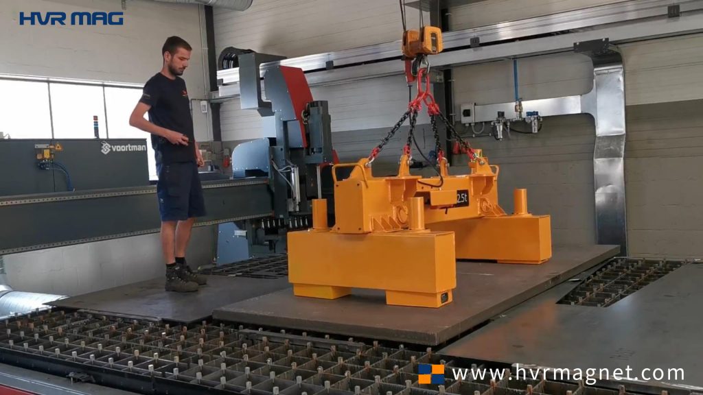 Magnetic Lifting Beam - Steel Plate Loading Solution for Cutting System