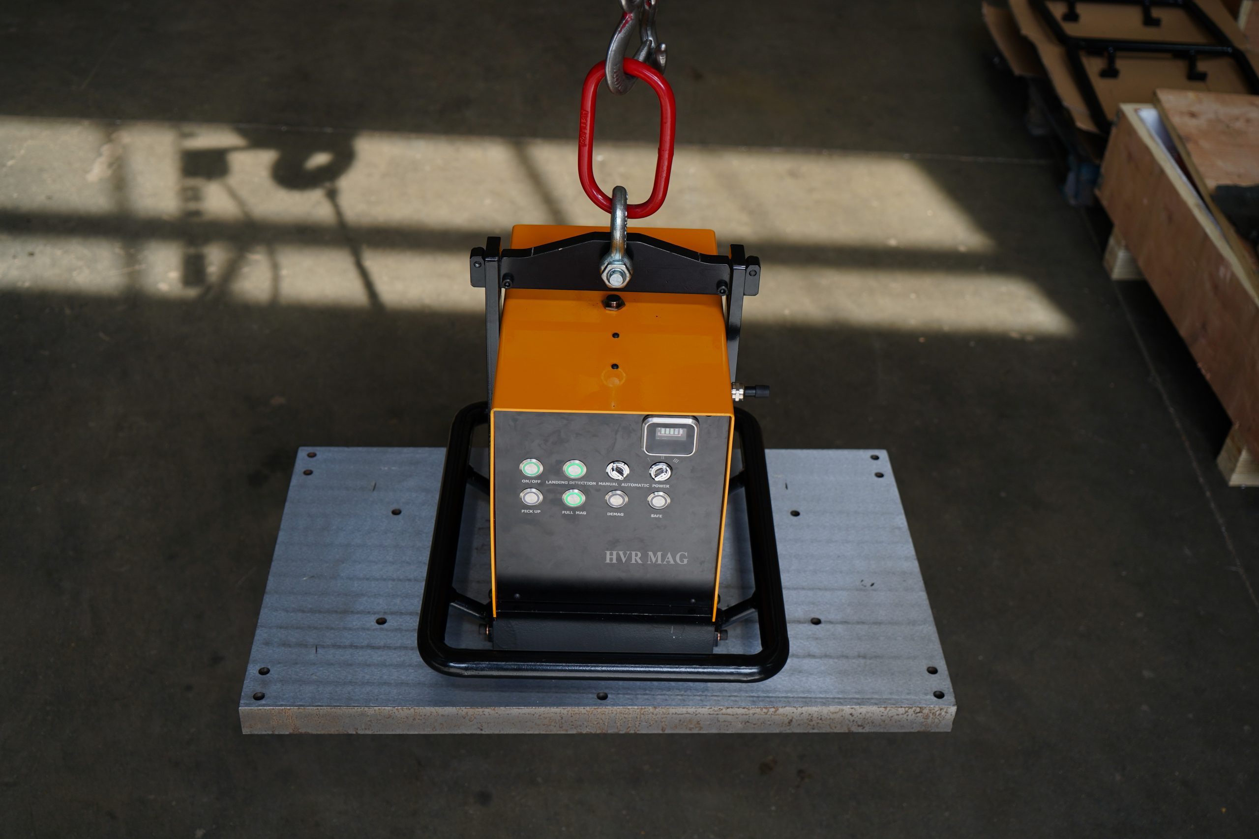 The 6th Generation of Battery Operated Magnetic Plate Lifter - HVR MAG