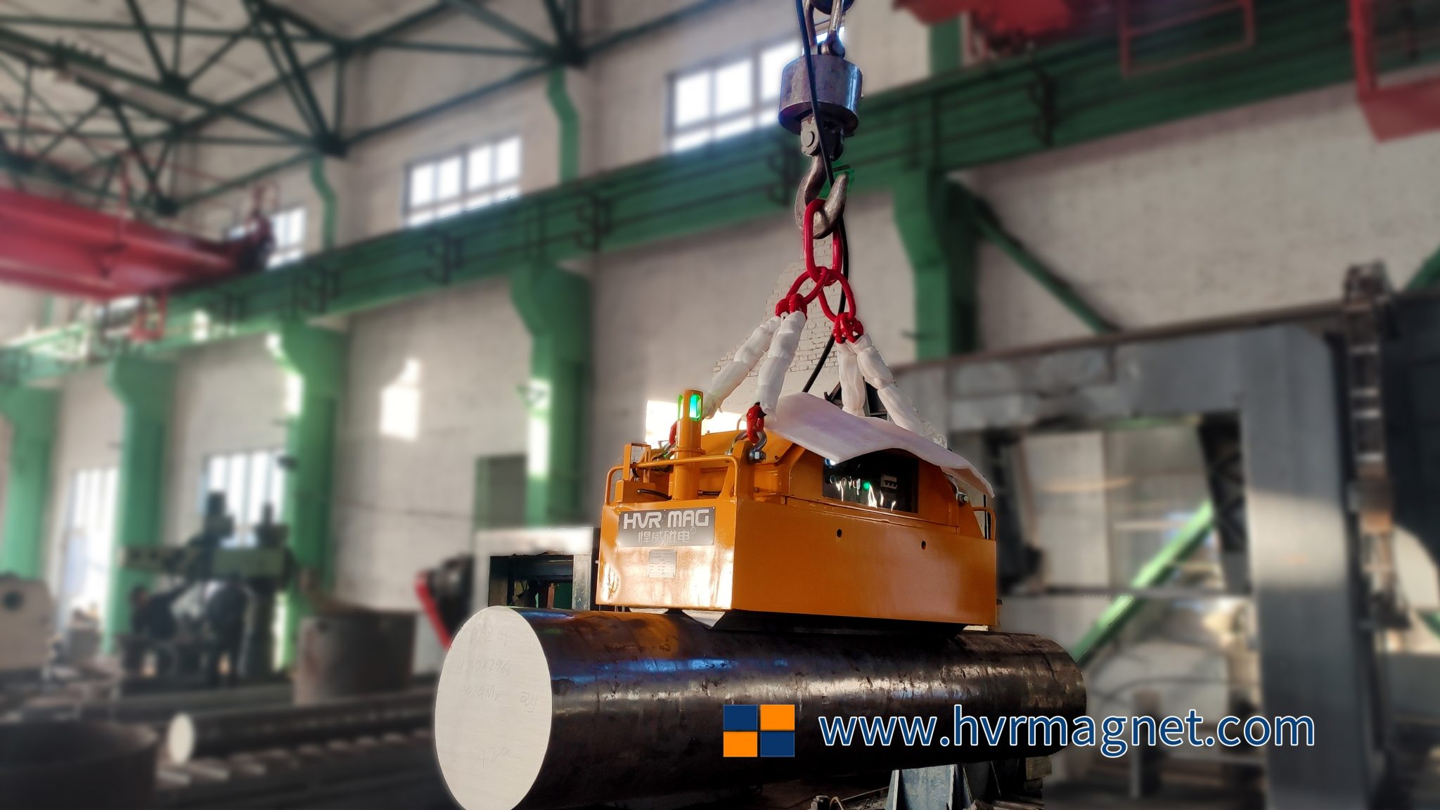 Steel Tube Handling with Lifting Magnet | HVR MAG