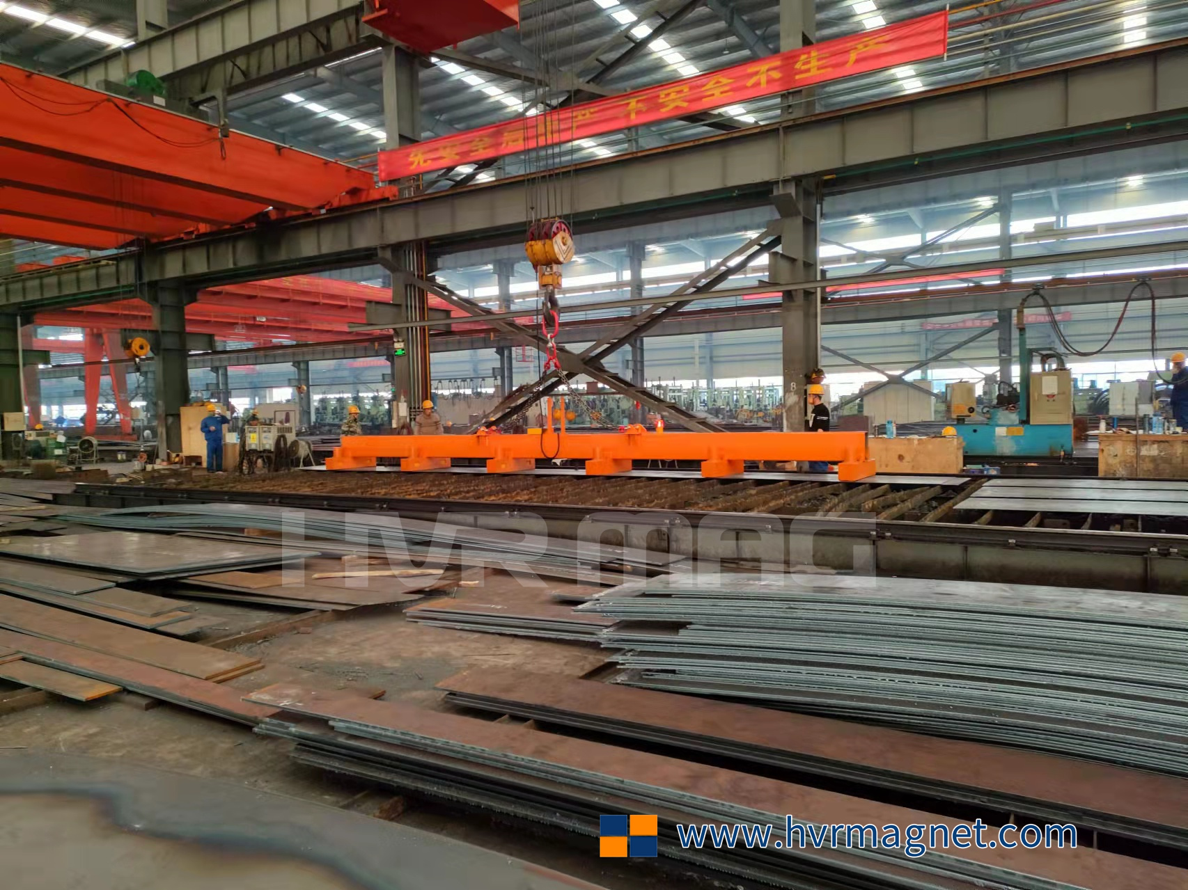 Lifting Magnet for Cutting Machine | HVR MAG