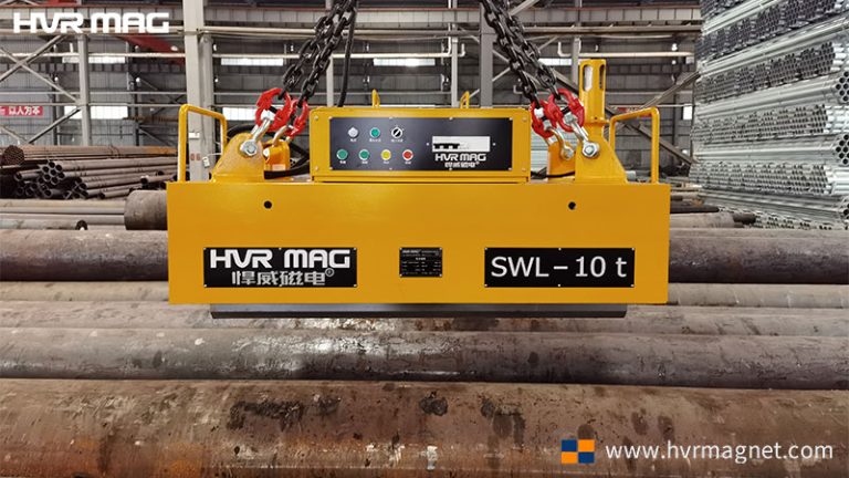 Lifting Magnet for Round Bar Handling | HVR MAG