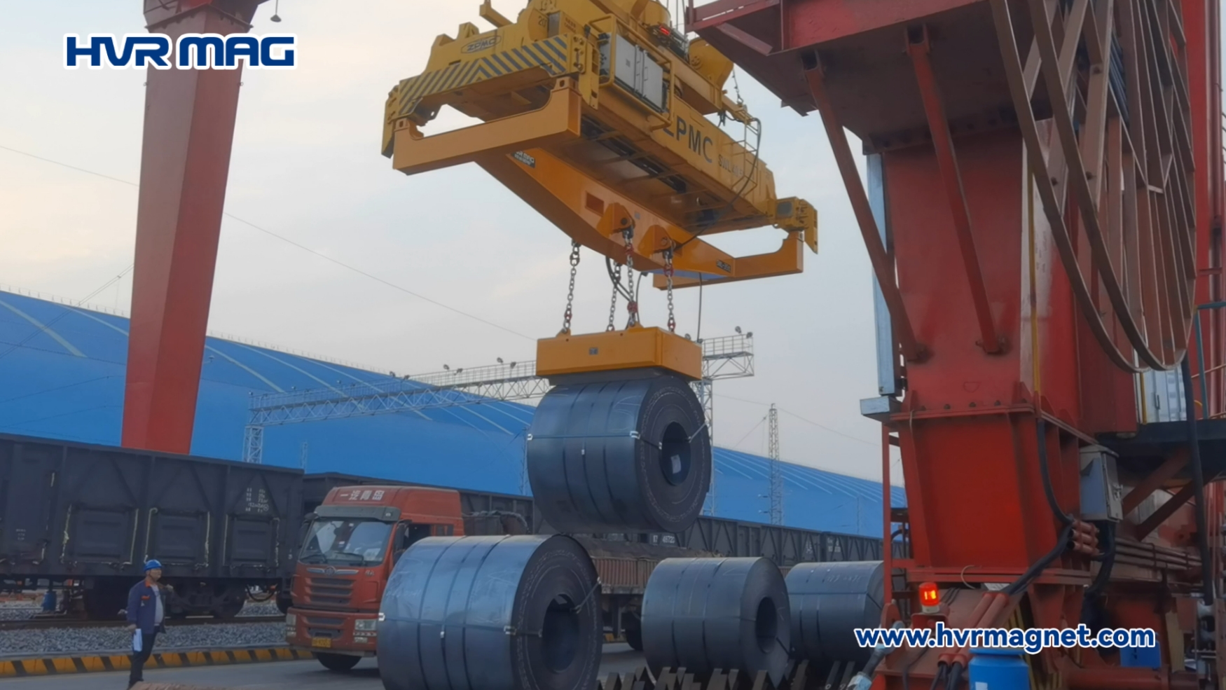 Electro Permanent Lifting Magnet: Suitable for Container Terminal | HVR MAG