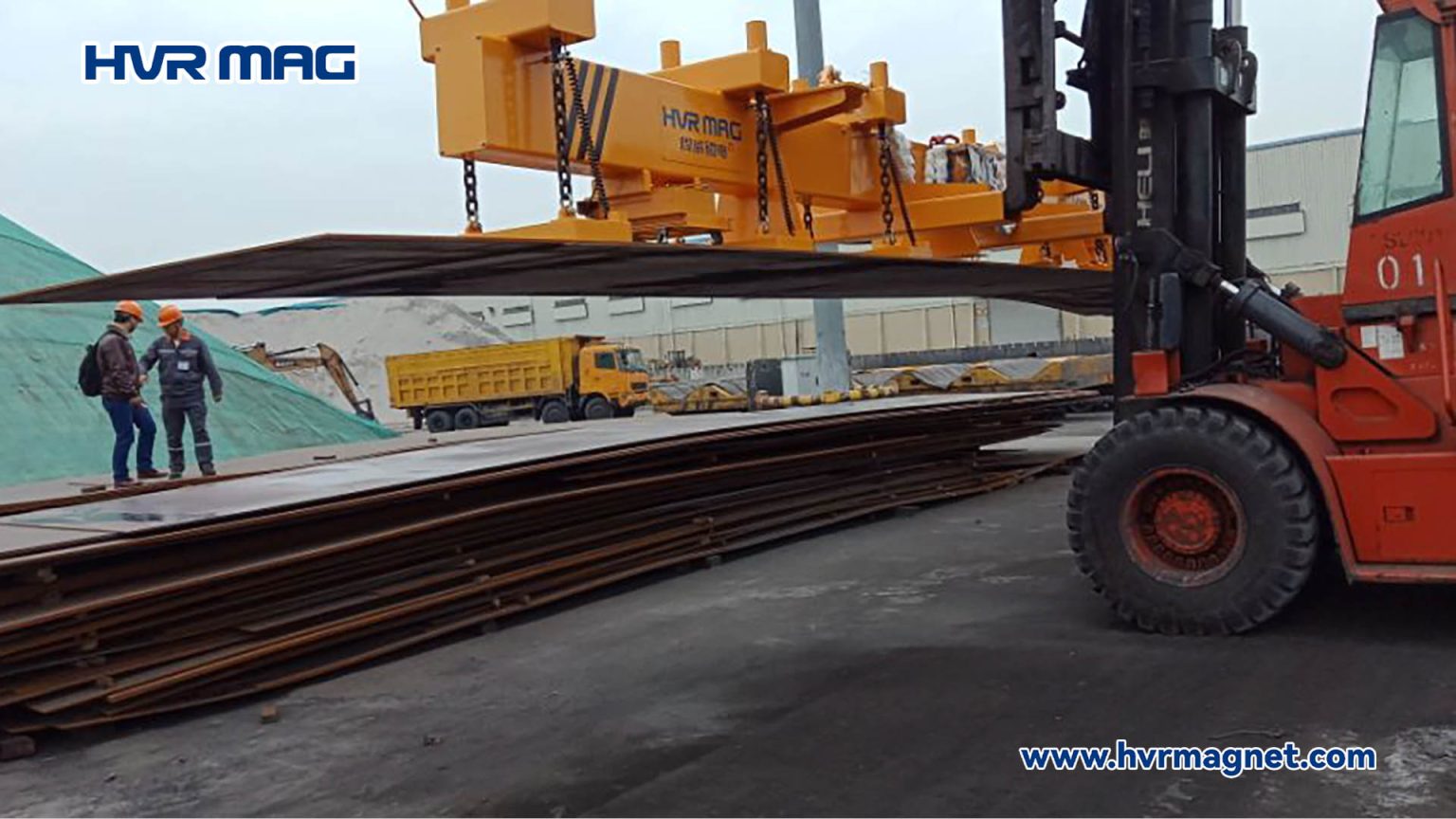 Forklift Attachments for Steel Handling | HVR MAG