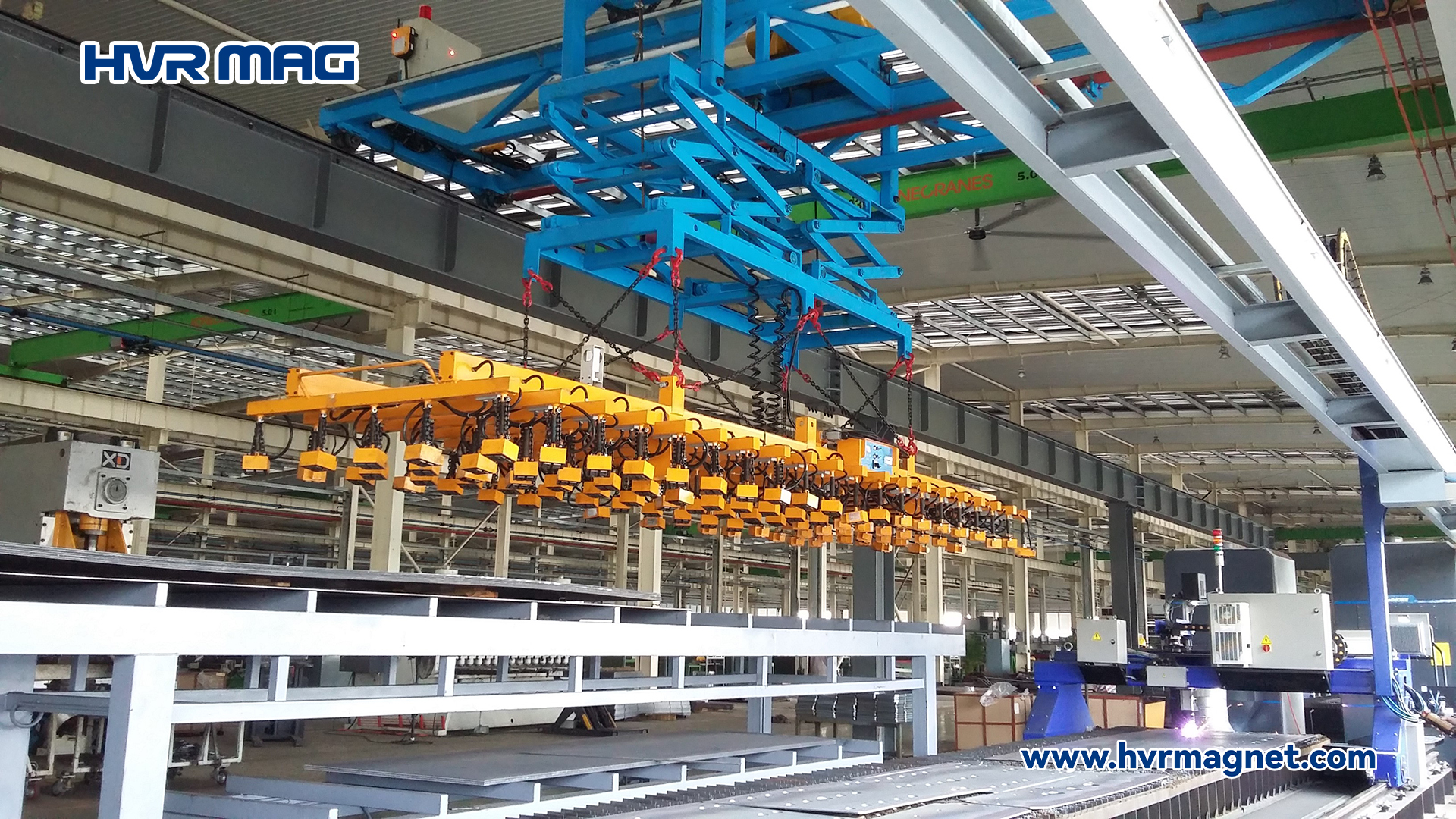 Lifting Magnet for Cutting Table: Automation Solution | HVR MAG