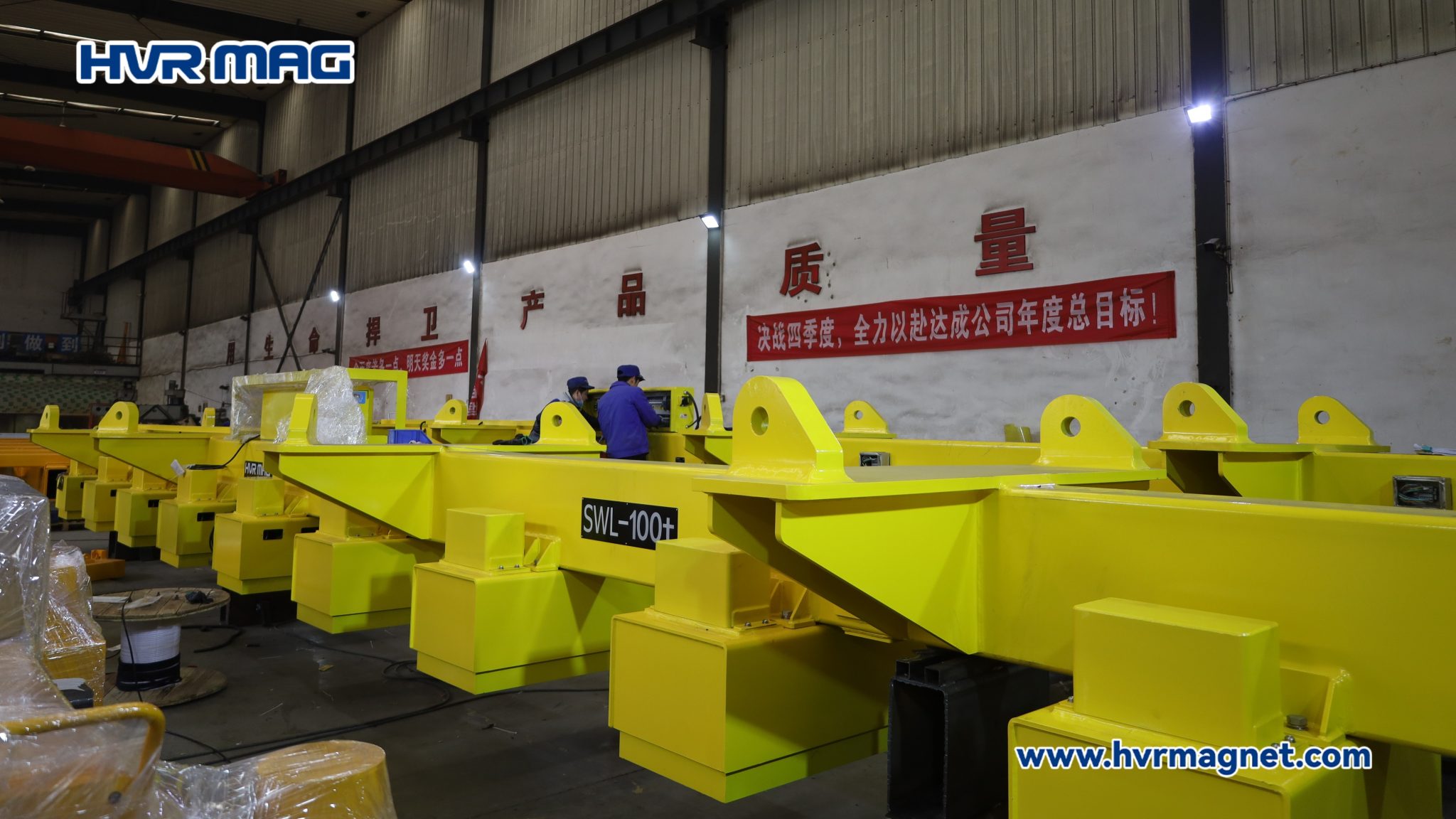 Steel Plate Lifting Magnets in Windmill Manufacture | HVR MAG