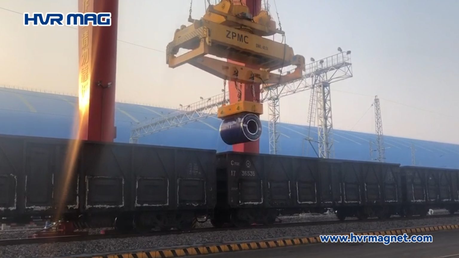 What Lifting Magnets Are Used to Load and Unload Steel Coils from Train ...