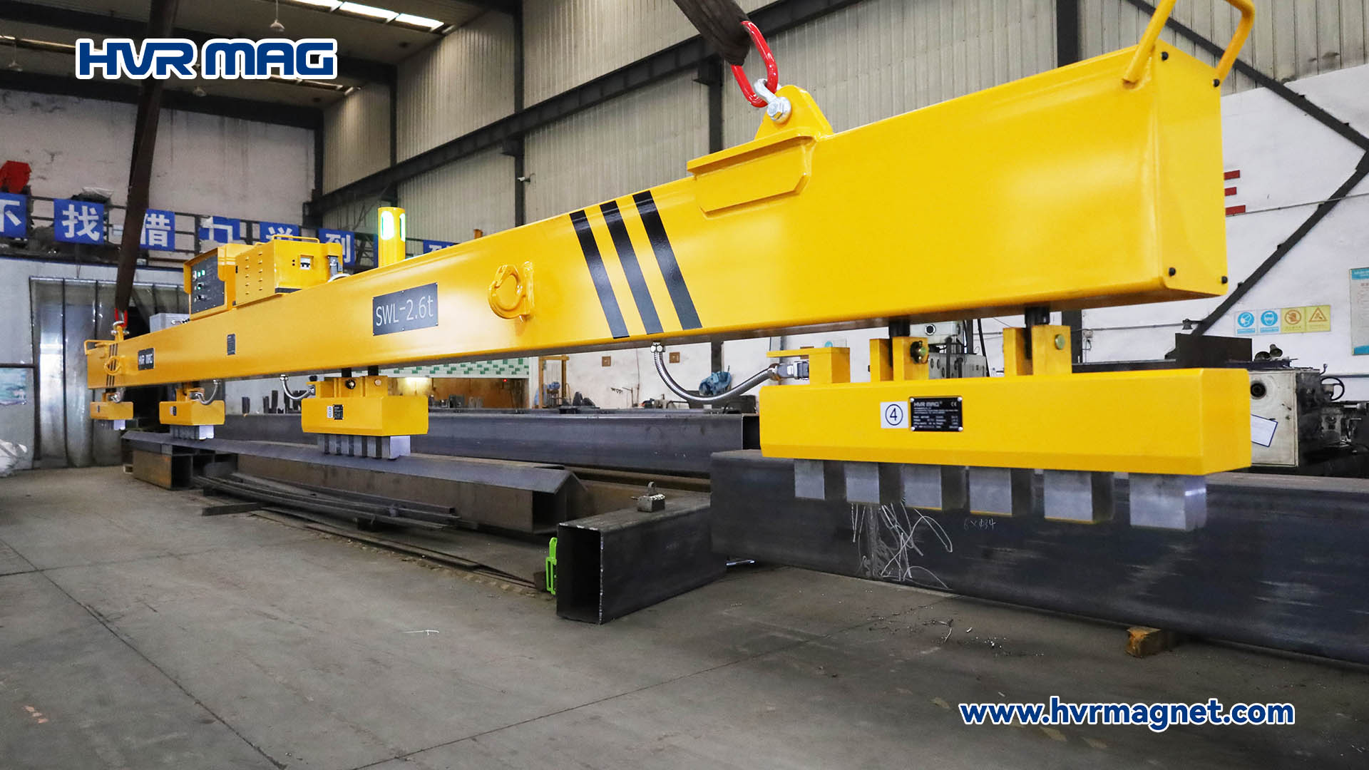 Handling Angle Iron with Electro Permanent Lifting Magnets | HVR MAG