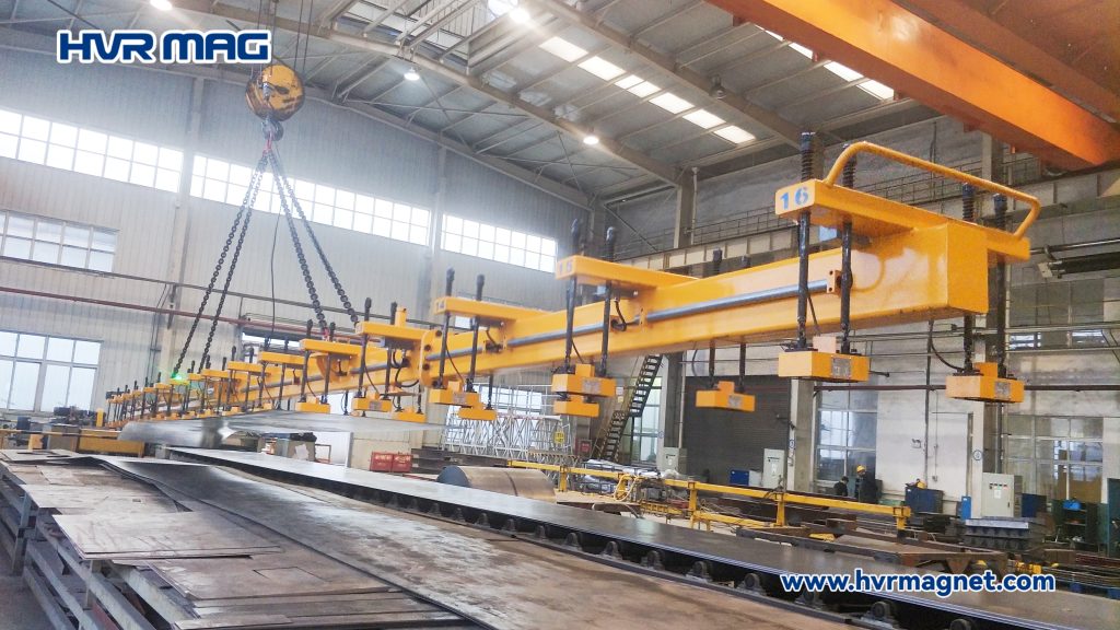 Steel Coil Leveling & Rail Car Manufacturing Lifting Magnet-Steel Plate Loading and Unloading ...
