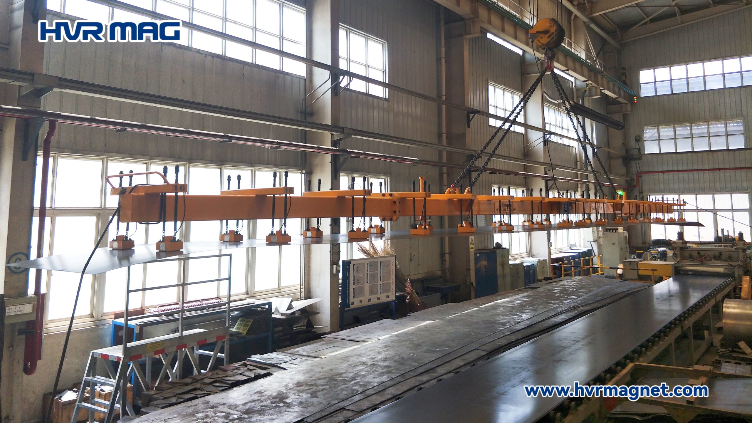 Steel Coil Leveling & Rail Car Manufacturing Lifting Magnet-Steel Plate Loading and Unloading ...
