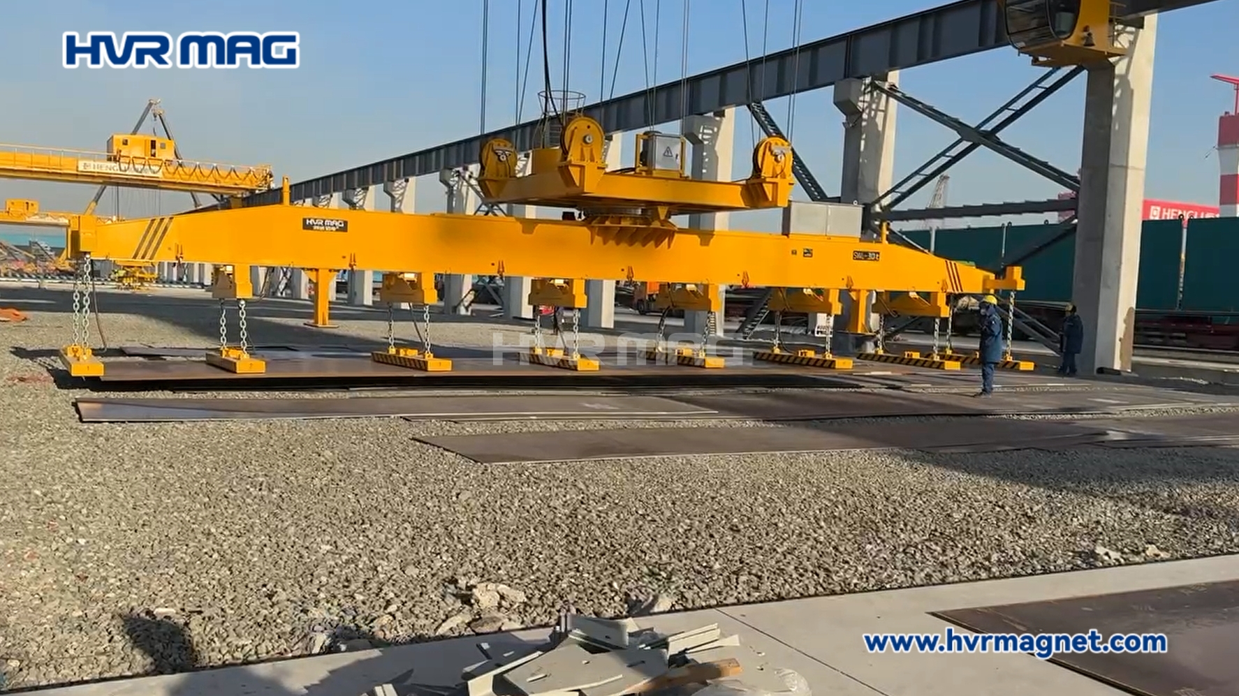 Plate Lifting Magnet for Oil Refining and Petrochemical Industry | HVR MAG