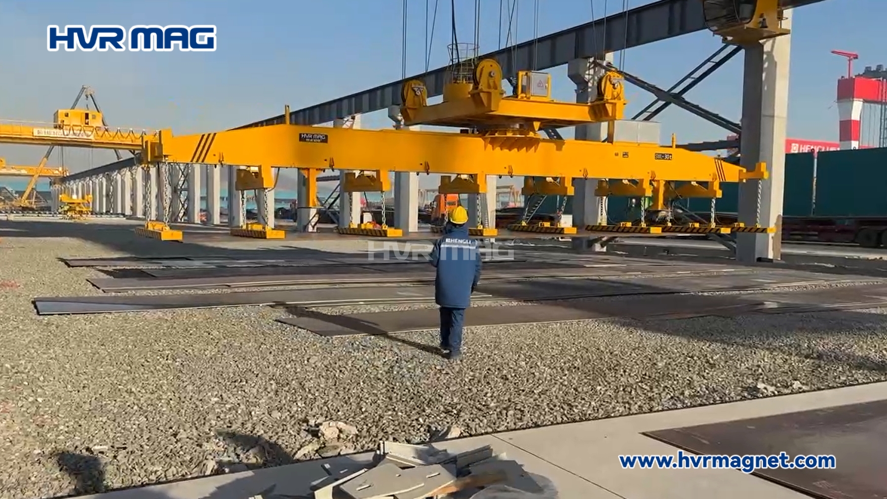 Plate Lifting Magnet for Oil Refining and Petrochemical Industry | HVR MAG