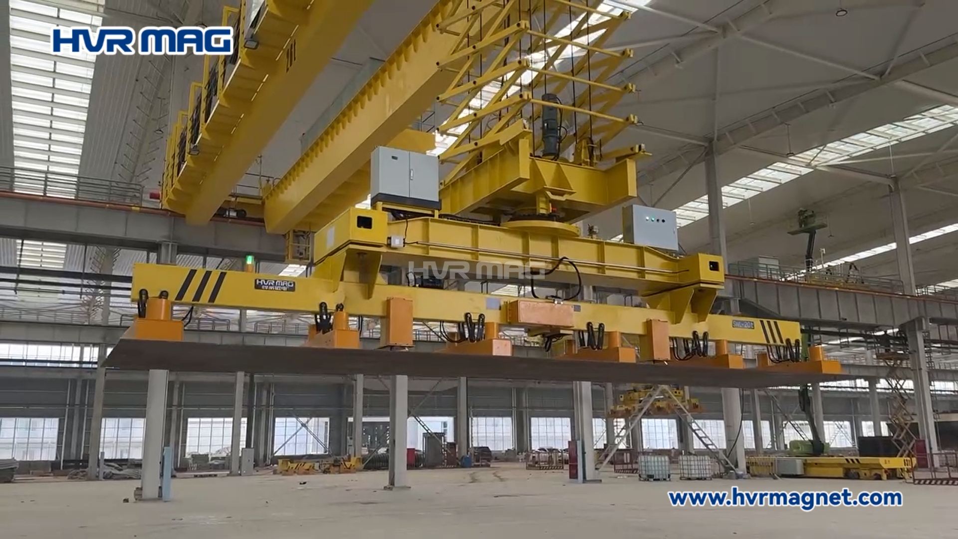 Electro Permanent Lifting Magnet for a Steel Structure Manufacturing ...