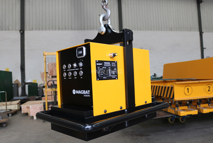 Electro Permanent Lifting Magnets With Battery Supply for Steel Parts ...